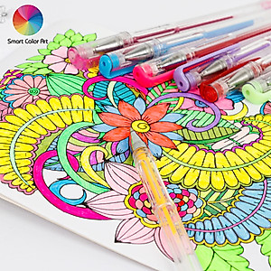 Smart Color Art 140 Colors Gel Pens Set Gel Pen for Adult Coloring Books Drawing Painting Writing
