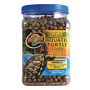 Zoo Med Natural Aquatic Turtle Food Maintenance Formula [Set of 2] Size: 24 Oz.