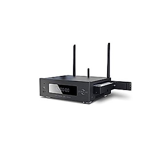 Dune HD Pro Vision 4K Solo | HDR10+ | Ultra HD | 3D | DLNA | Media Player and Android Smart TV Box | RTD1619 | 3.5 SATA HDD Rack | HD-Audio, 2X HDMI, BT, WiFi, 4GB / 32GB