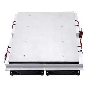 Thermoelectric Cooler Peltier, 12V 240W Semiconductor Refrigeration Cooling System Cold Plate Cooler with Fan