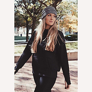 Funky Junque Solid Beanie 3-Pack: Black, H. Grey, Beige