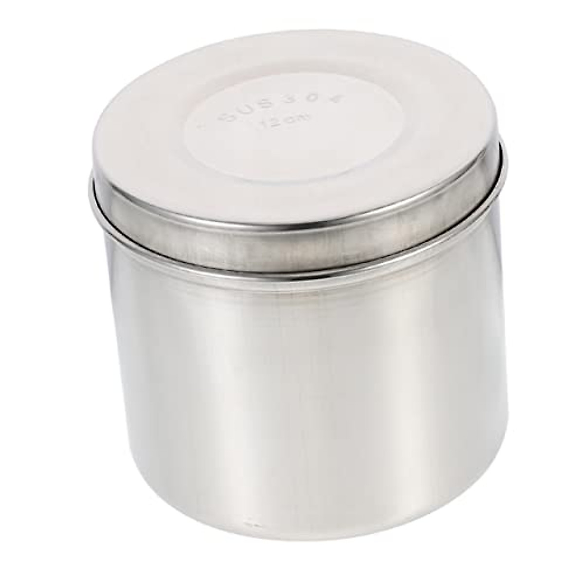 FOMIYES Ointment Jar Storage Jars with Lids Stainless Steel Containers with Lids Cotton Swabs for Makeup Cotton Swab Box Makeup Pot Jars Food Storage Canister Gauze Jar Cotton Balls Holder