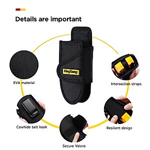 KingSung Hard Case Bundle with Tester Meter Holster Replacement for Fluke T5-1000/T5-600/T6-1000/T6-600/T+PRO Voltage Continuity,3D Molded Appearance and Real Machine Custom Lining