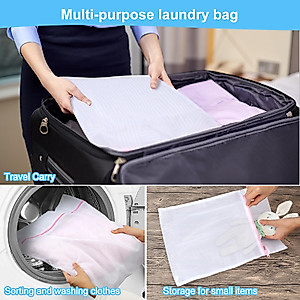 vivinin 6 PCS Mesh Laundry Bags for Delicates, 3 Size Laundry Bag with Premium Zipper, Laundry Bags Mesh Wash Bags for Travel Organizing, Delicate Laundry Bag With Premium(2 Large, 2 Medium, 2 Small)