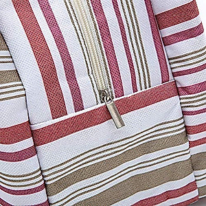 Lunch Bag Lunch Organizer for office Lunch Cooler with Zip Closure Foldable Lunch Tote Bag, Reusable Lunch Holder Insulated Lunch Container Picnic Bag for Men Women（Pink+Red）