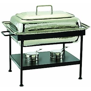 Old Dutch Oval Décor Chaffing Dish, 8 quart, Stainless Steel