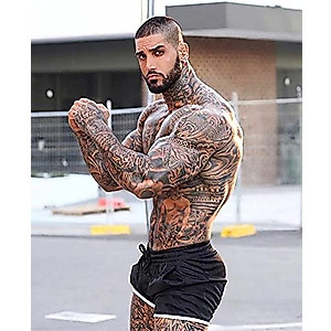 FLYFIREFLY Men's 4" Workout Running Shorts Quick Dry Lightweight Gym Yoga Shorts