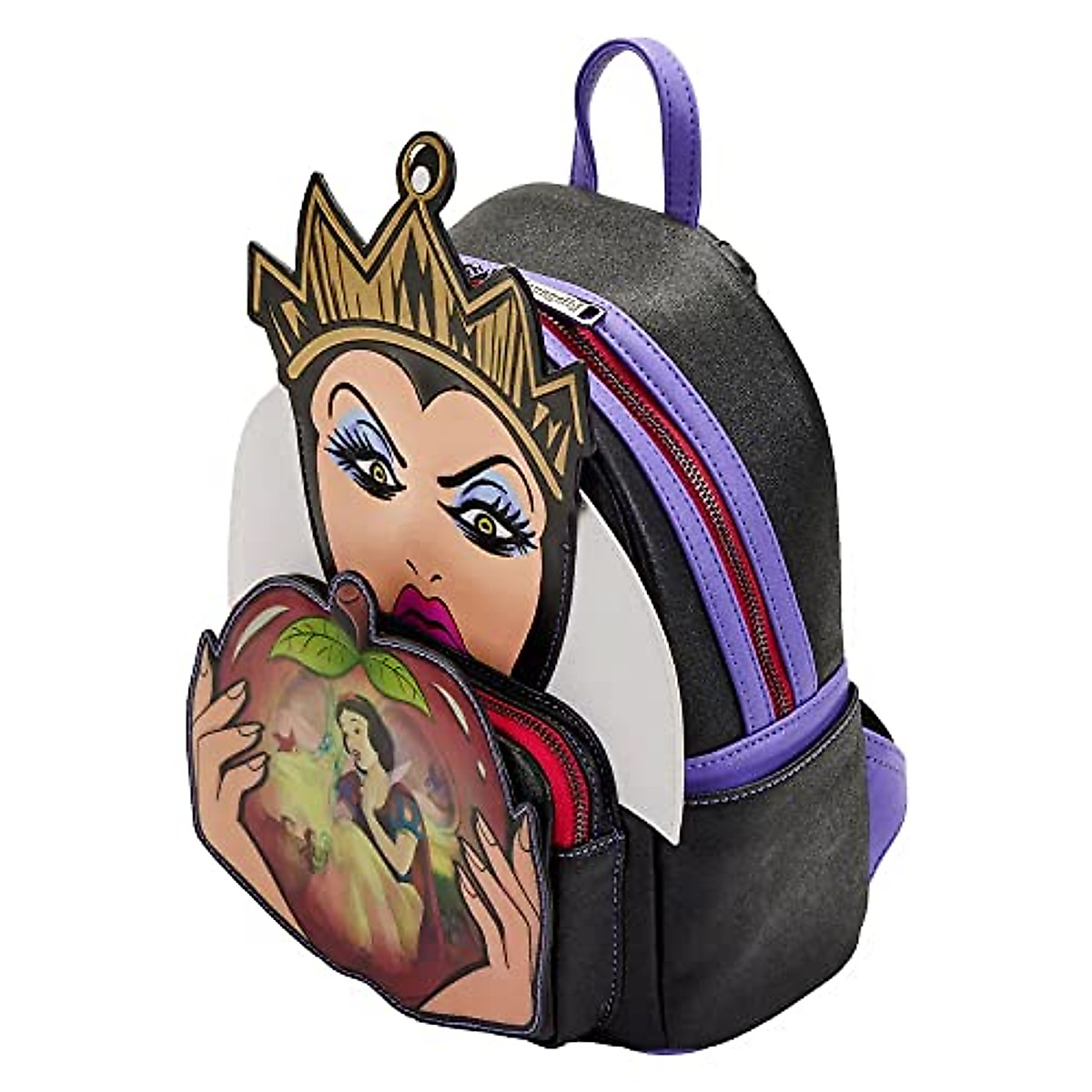 Loungefly Disney Villains Evil Queen Apple Womens Double Strap Shoulder Bag Purse