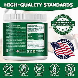 Hemp Calming Chews for Dogs Calming Treats - Anxiety Relief Treats, Composure Dog Calming Chews Helps with Dog Separation, Stress Relief, Sleep Calm Treats with Valerian Root, L-Tryptophan 120 Chews