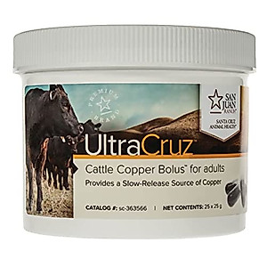 UltraCruz - sc-363566 Cattle Copper Bolus Supplement for Adults, 25 Count x 25 Grams