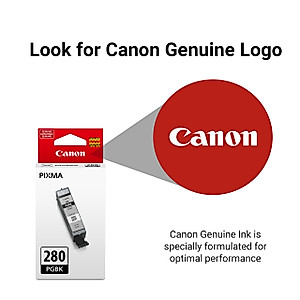 Canon PGI-280 Pigment Black Ink Tank Compatible to printer TR8520, TR7520, TS9120 Series,TS8120 Series, TS6120 Series, TS9521C, TS9520, TS8220 Series, TS6220 Series