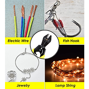 DOWELL 8" Bolt Cutter, Small Mini Bolt Cutter for Wire with Soft Rubber Grip, Chrome Molybdenum Steel Blade (8")