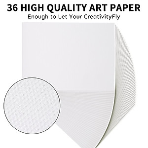 TMOL Marbling Paint Art Kit, 18 Colors Water Marbling kit, Water Art Paint Set, Arts and Crafts for Girls & Boys Ages 6-12, Craft Kits Art Set for Activities