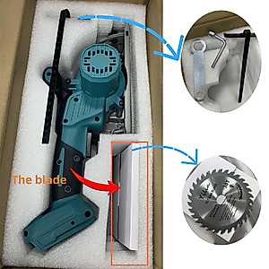 5 Inches Brushless Cordless Circular Saw for Makita 18V Battery(Tool Only),6500 RPM Compact Circular Saw,20mm Arbor with 1 TCT 30T Wood Blade and Scale Ruler