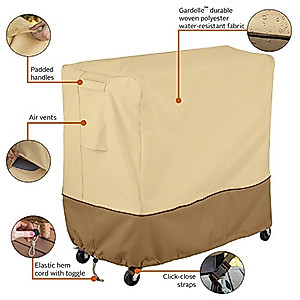 Classic Accessories Veranda Water-Resistant 80 Quart Patio Rolling Deck Cooler Cover, Patio Furniture Covers