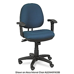 Alera ALEIN49AKA10B Height-Adjustable T-Arms for Essentia and Interval Series Chairs - Black (1 Pair)