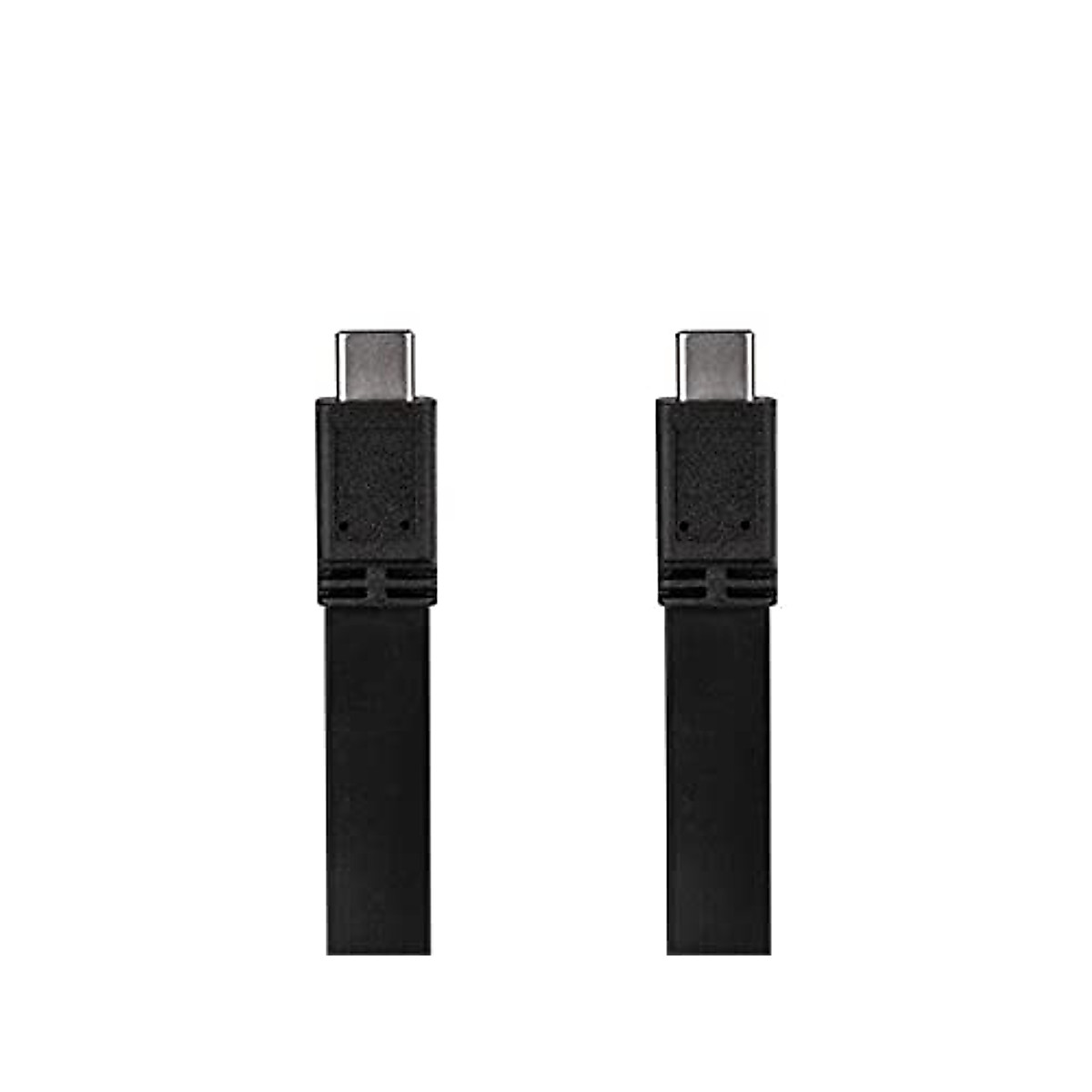 Monoprice USB C to USB C 3.2 Gen 1 Cable - 6 Feet - Black | Fast Charging, 5Gbps, 3A, Flat, Type C, Compatible with Xbox One / PS5 / Switch/iPad and More
