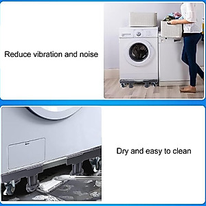 Mobile Fridge Stand Base Iron Alloy Adjustable Dolly Washing Machine Stand Balance Level Measurement