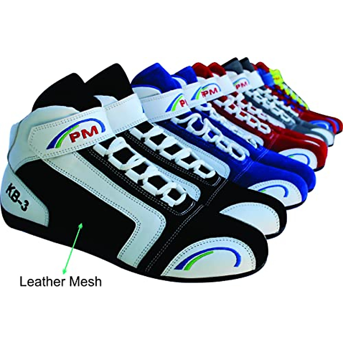 Driving Shoes, Karting Shoes, Go Kart Shoes (Blue/White, 9.5)