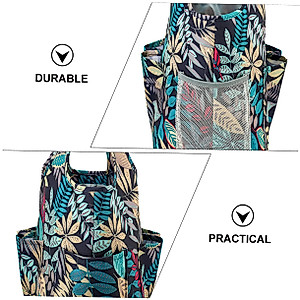 CORHAD Wool Storage Bag Crochet Bags for Crocheting Canvas Tote Bag Crochet Storage Organizer Knitted Handbags Yarn Project Wrist Bag Knit Wrist Bag Knitting Organizer Yarn Knitting Bag