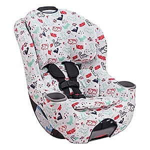 JYOKO Kids Cover Liner for car seat Compatible with Graco Extend2fit, 100% Cotton Made (Dino Party)