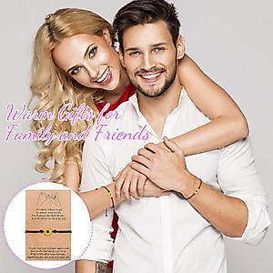 10 Pieces Pinky Promise Bracelets Gifts Set Long Distance Matching Friendship Bracelets for Good Friends Handmade Friendship Bracelet Jewelry Gifts for BFF Couple Sisters