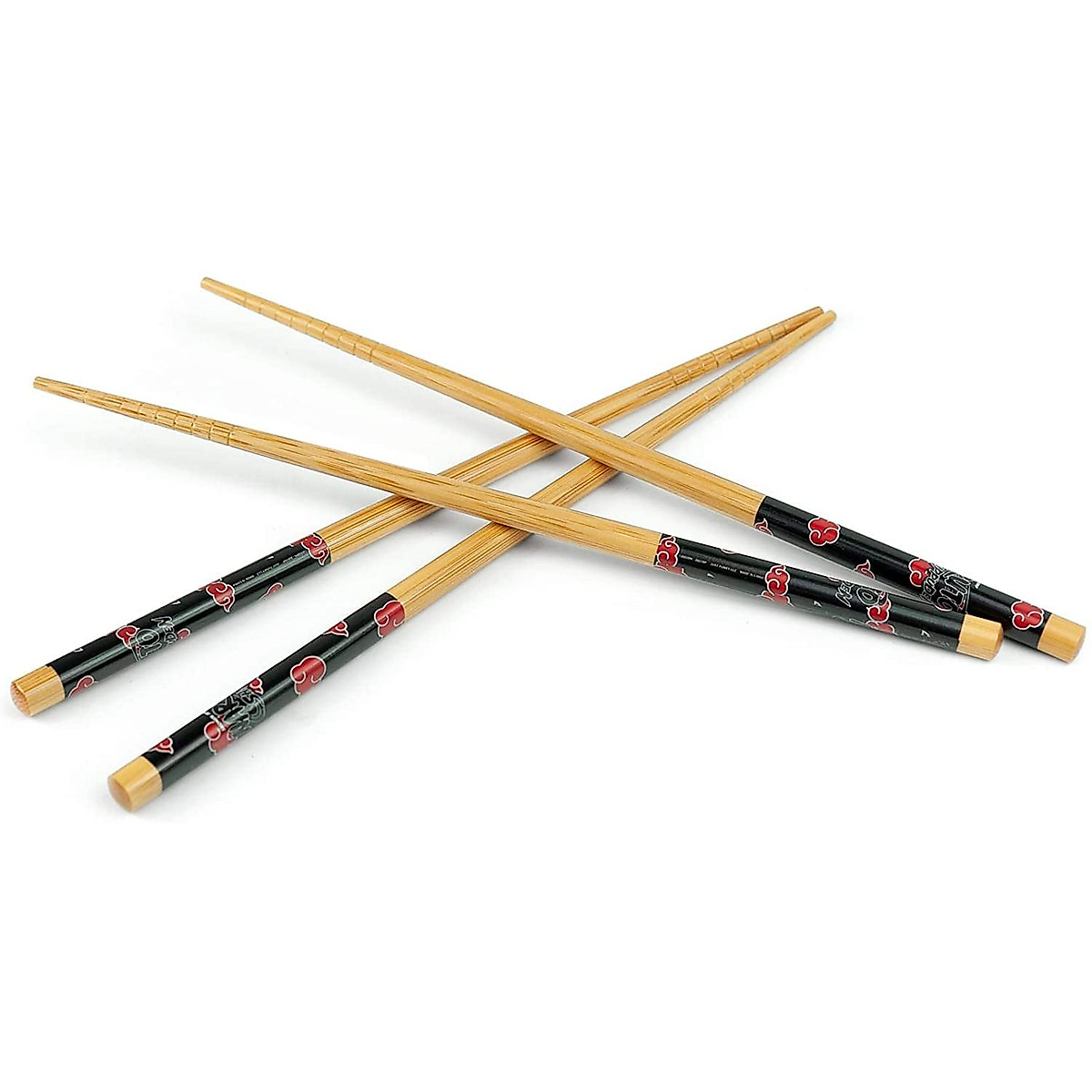 Naruto Shippuden Akatsuki Wooden chopsticks | Naruto Chopstick Set Of 2 | Anime Stuff | Kitchen Deco | Anime Wood Chopsticks | Official Licensed By Just Funky