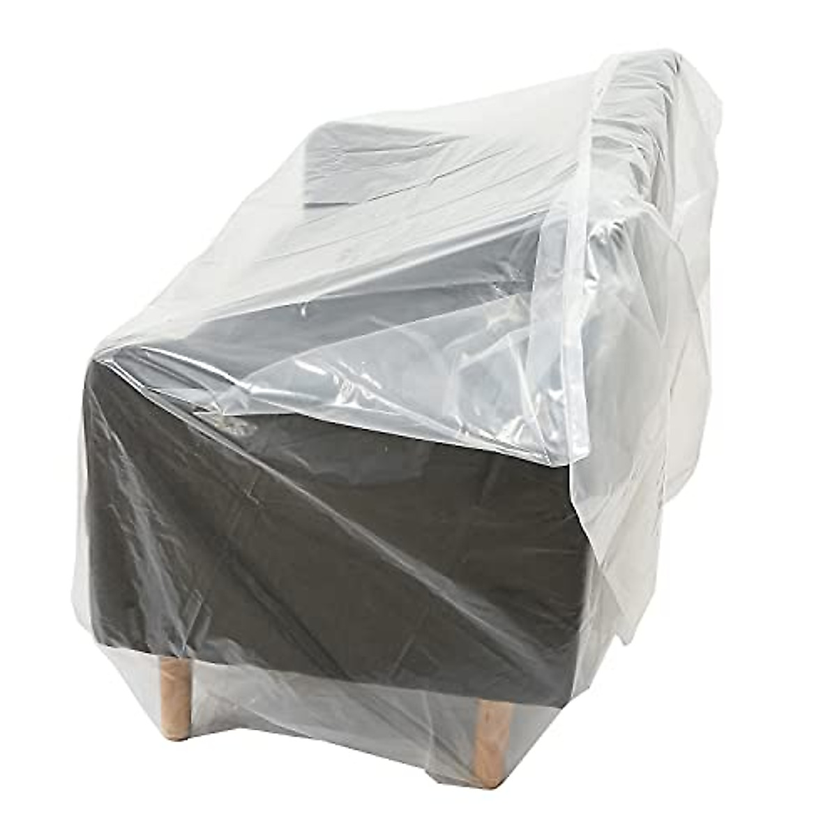 Sattiyrch Loveseat Cover Plastic Couch Bag for Moving Protection and Long Term Storage (Loveseat)