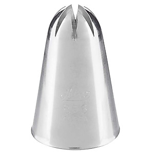 Ateco #856 Deep Closed Star Pastry Tip - Stainless Steel