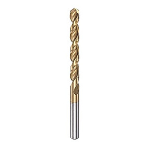 HARFINGTON Twist Drill Bit 6.7mm Titanium Coated (HSS-E) M42 High Speed Steel 8% Cobalt Straight Shank for Stainless Steel Aluminum Alloy Metal