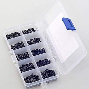 Replacement Part for M.C 500Pcs M2 M2.5 M3 KM Screw Flat Head Screws Laptop Notebook Screws Set Kit for Computer Small Screw