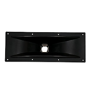 Goldwood Sound Molded Tweeter or Midrange Speaker Lense Heavy Duty Abs Directivity Speaker Horn Black (GM-600PB)