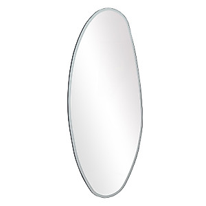 BST FURNH Irregular Wall Mirror, 20'x20 Wavy Asymmetrical Frameless Design for Bathroom, Bedroom, Living Room & Entryway – Modern Decorative Wall Mirror