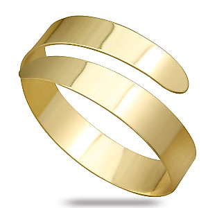 RechicGu Egypt Cleopatra Swirl Snake Upper Arm Cuff Armlet Armband Bangle Bracelet (Vintage Gold)