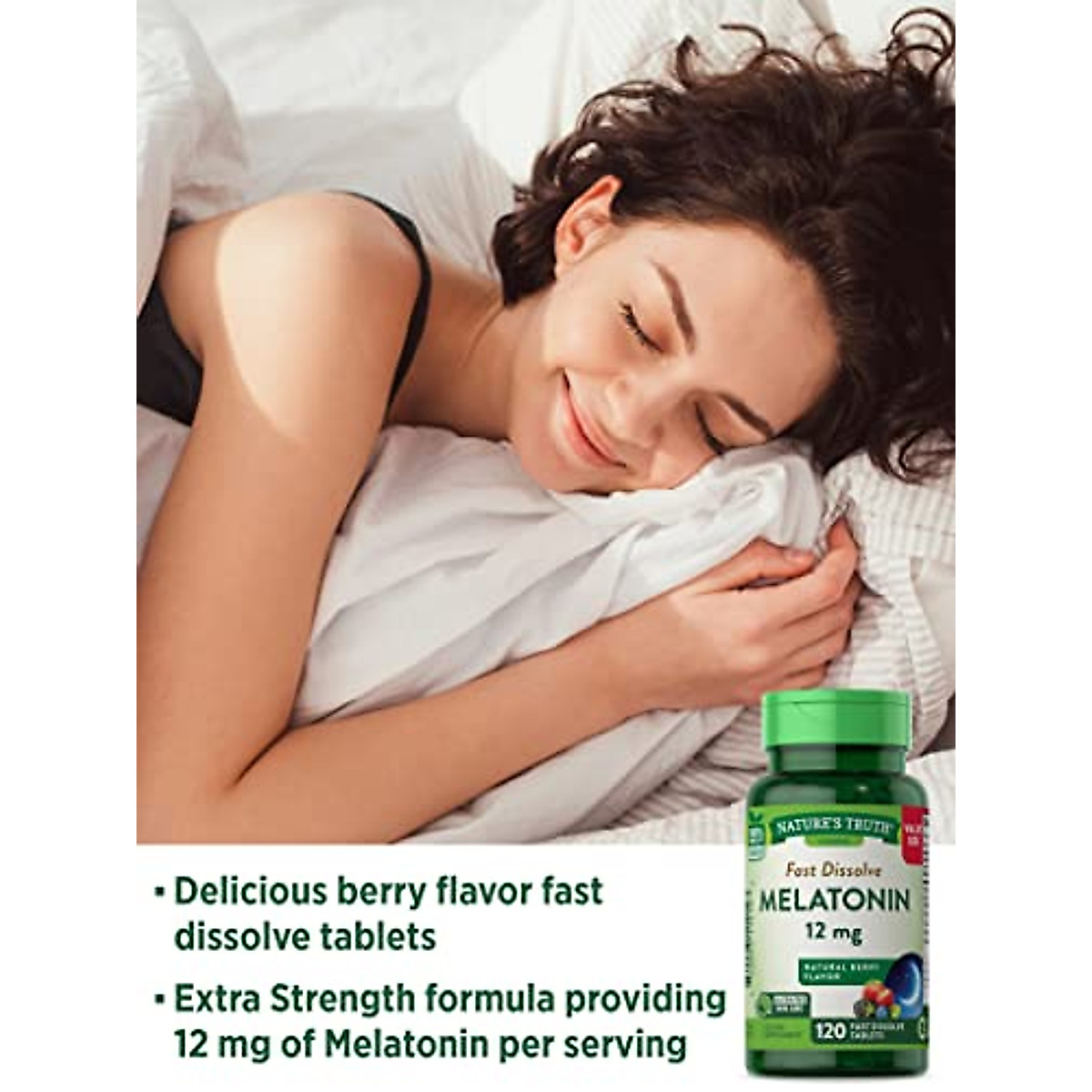 Nature's Truth, Melatonin 12mg, 120 Count