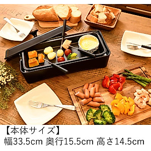 YAMAZEN"2Way Slim Takoyaki Plate" YOF-W120B (BLACK)【Japan Domestic Genuine Products】【Ships from Japan】