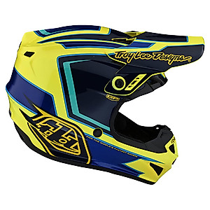 Troy Lee Designs GP Mono Youth Motocross Helmet- Full Face Offroad Motocross Motorcycle Dirt Bike ATV Powersports Dual Sport Racing Helmet - Boys Girls Kids (Yellow, LG)