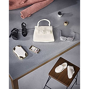 Barbie Signature @BarbieStyle Fully Poseable Fashion Doll (12-in Brunette with Braids) with 2 Tops, Shorts, Skirt, Coat, 2 Pairs of Shoes & Accessories, Gift for Collector