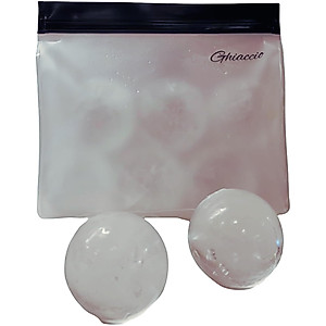 Ghiaccio Reusable Ice Bag - Premium Ice Storage Bags, Plastic Free and BPA Free, Freezer Safe and Leakproof Silicone for Long-Lasting Freshness (Pack of 3)