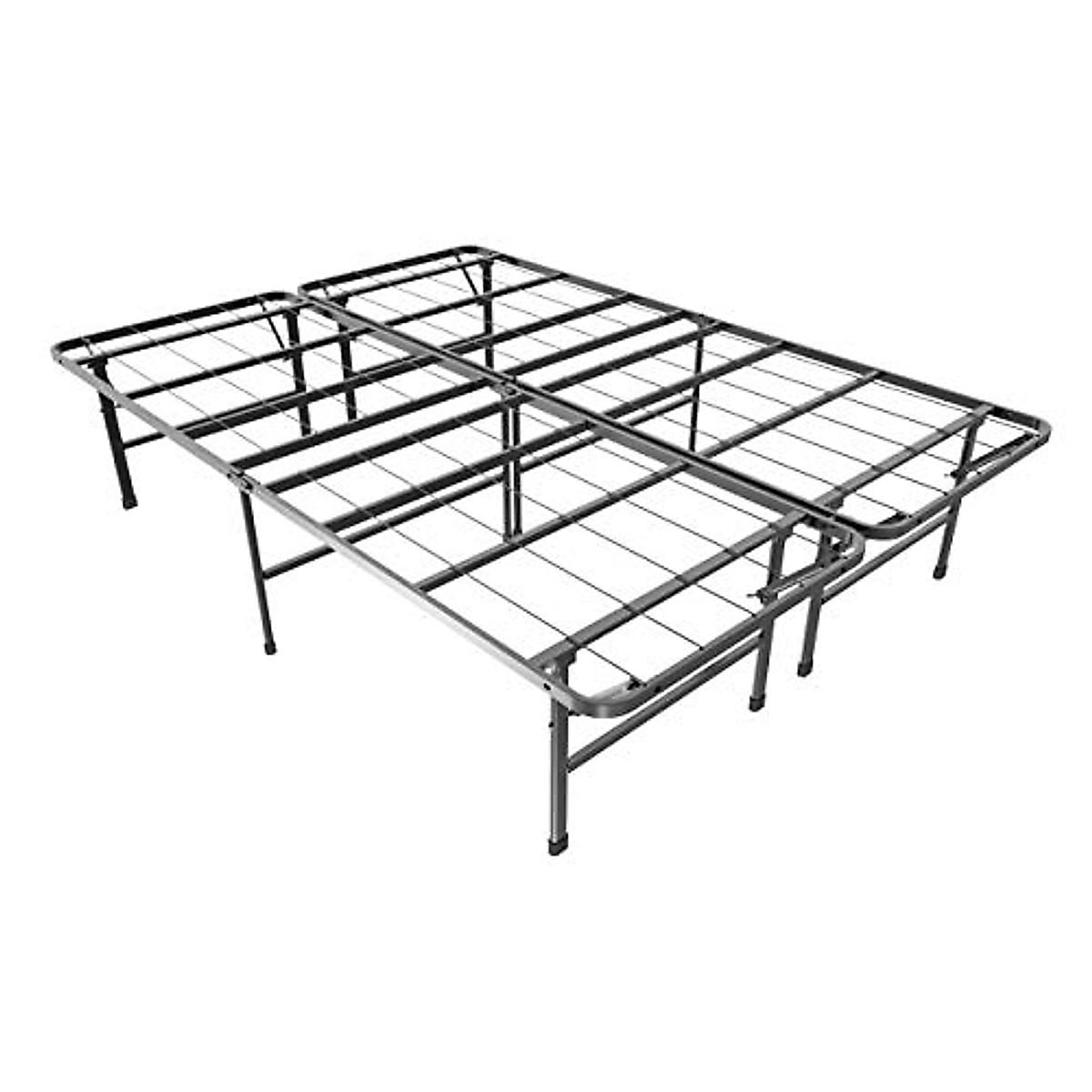 Coaster Home Furnishings Hetfield 16 Inch Foldable Metal Platform Bed Frame Mattress Foundation – Under-Bed Storage, Tools-Free Assembly, Box Spring Replacement – Full