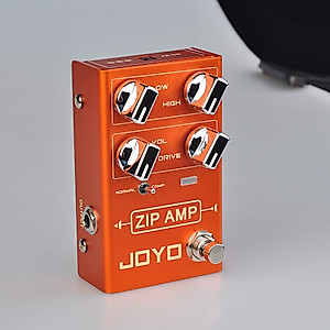 JOYO R-04 ZIP AMP Pedal Effect Strong Compression Overdrive Pedal Simulate Amplifier Effect Pedal for Electric Guitar True Bypass