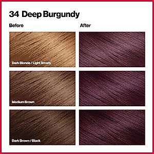 Revlon ColorSilk Hair Color, 48 Burgundy 1 ea (Pack of 4)