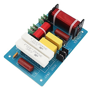 DriSentri 2 Way Crossover for Speaker, 450W 4-8 Ohm 2 Way High-Low Frequency Divider for Speaker, HiFi Speaker Crossover