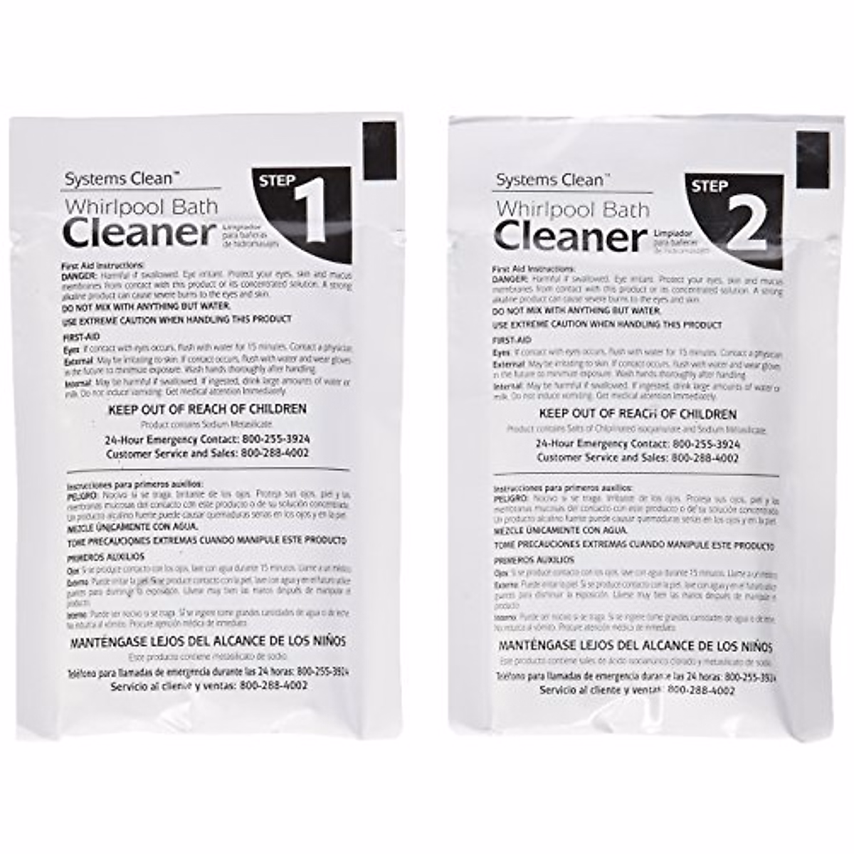 Jacuzzi T627000 Systems Clean Whirlpool Bath