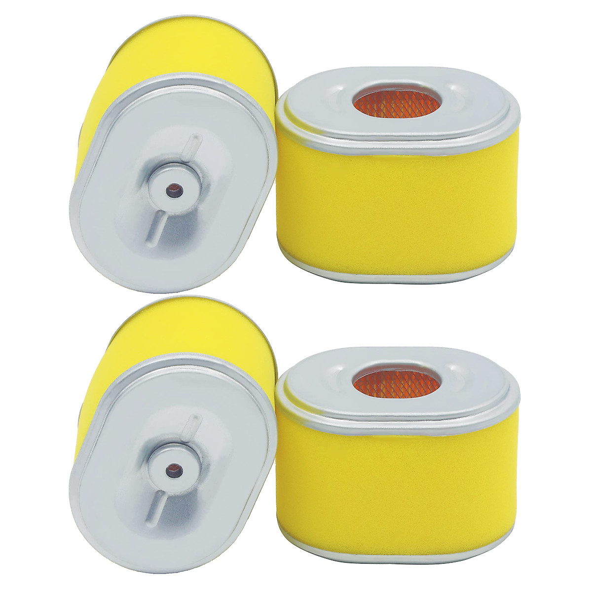 Fullas 4 Pack GX160 Air Filter 17210-ZE1-505 Compatible with Honda GX140 GX200 5.5HP 6.5HP 7.5HP Engine Plus Pre Filter, for 17210-Z4M-821,17210-ZE1-517,17210-ZE1-821,17210-ZE1-822