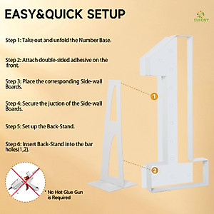 eufony 4FT Marquee Numbers, Large Light Up Numbers 1 for 1st 15th 16th Birthday Party Decorations, Giant Light Up Number for Baby Shower Anniversary Decor, 4 Feet Number 1 w/Lights DIY Kit