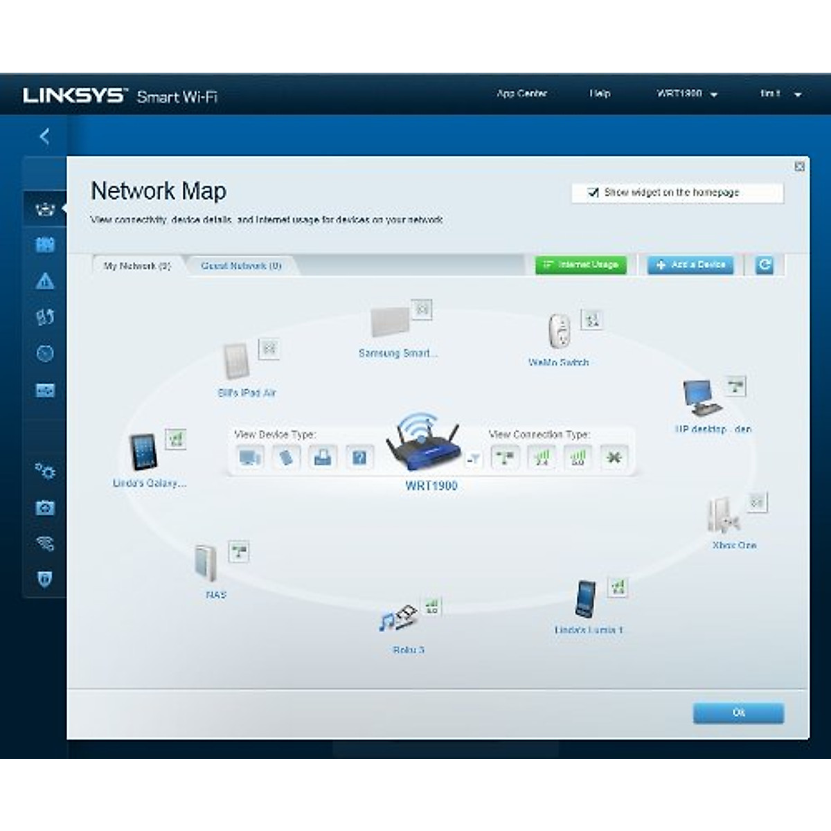 Linksys WRT1900AC 2.4 and 5GHz Dual Band Smart Wi-Fi Wireless AC Router (WRT1900AC-EJ)