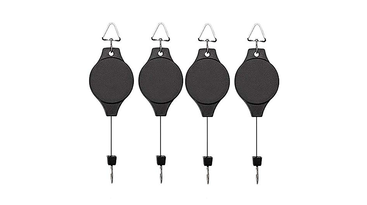 EWONICE Retractable Plant Pulley Set for Indoor & Balcony Gardens