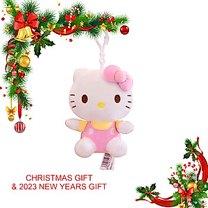 AmBealla Cartoon Keychain Pendant Doll cute Classic Plush Doll Cute Accessories Key Ring Pendant (Pink)