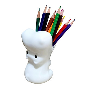 Cuteforyou Cute 5 Inch Tall Cartoon Animal Hippo Shaped Ceramic Succulent Cactus Flower Plant Pot Planter - Plant Not Included